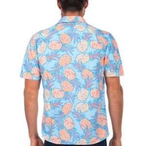 Tipsy Elves Men's Vacation Pineapple Hawaiian Shirt Size Medium