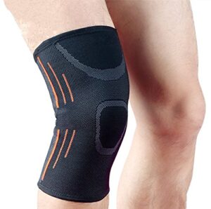 fixturedisplays® knee compression sleeve support for running, jogging, sports, joint pain relief, arthritis and injury recovery-single wrap 16813-m