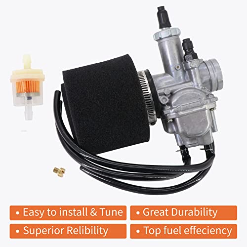 KIPA Carburetor Air Fitler Fuel Filter Kit For Bayou 220 KLF220A KLF220 KLF 220A ATV Quad 1988-1998 Bayou KLF 250 2003-2011 15003-1080 15003-1716