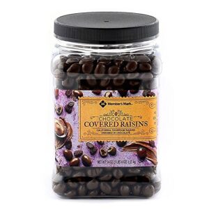 member's mark chocolate raisins (54 oz.)(packaging may vary)