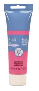 artist's loft acrylic paint, 4 oz (lite magenta)