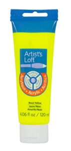 artist's loft acrylic paint, 4 oz (neon yellow)