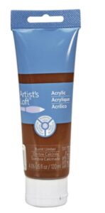 artist's loft acrylic paint, 4 oz (burnt umber)