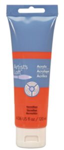 artist's loft acrylic paint, 4 oz (vermillion)