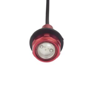 yak-power 2-piece super bright led button light kit - red