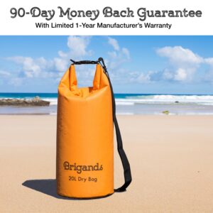 Brigands Waterproof Dry Bag with Phone Case, 20 Liter