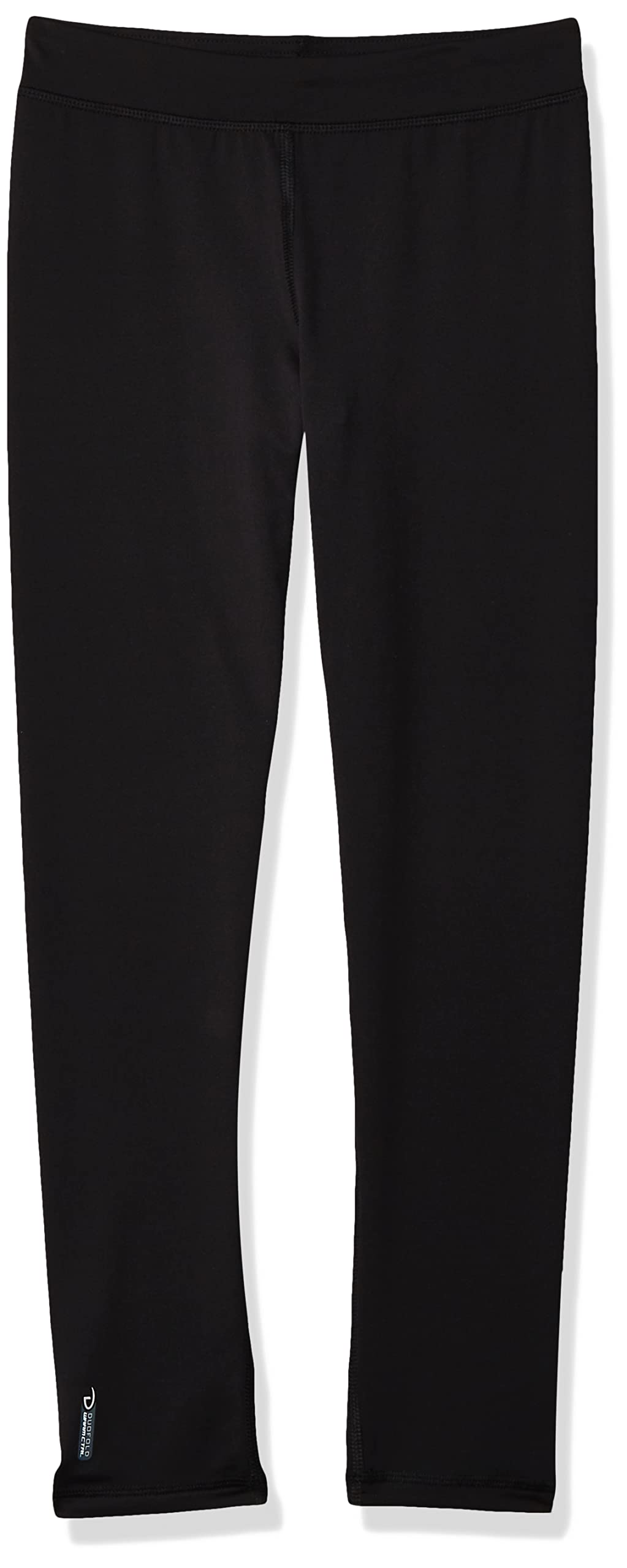 Duofold unisex child Flex Weight Thermal Pant Base Layer Bottom, Black, Medium US