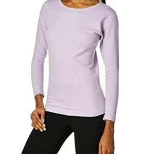 Duofold Women's Thermal Crew, Lilac wash, Small