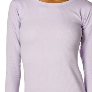 Duofold Women's Thermal Crew, Lilac wash, Small