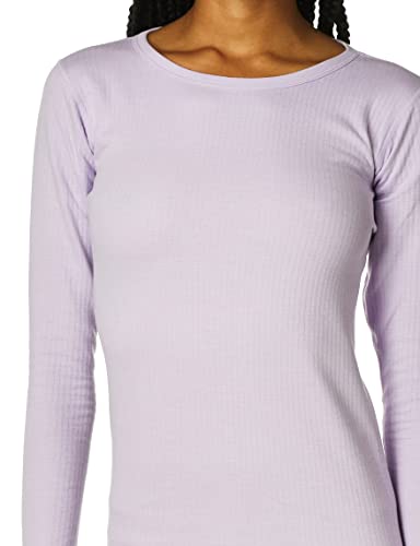 Duofold Women's Thermal Crew, Lilac wash, Small