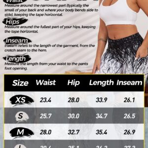 COOLOMG Women Yoga Pants Running Tights Low Rise Leggings Workout Gym with Hidden Pockets