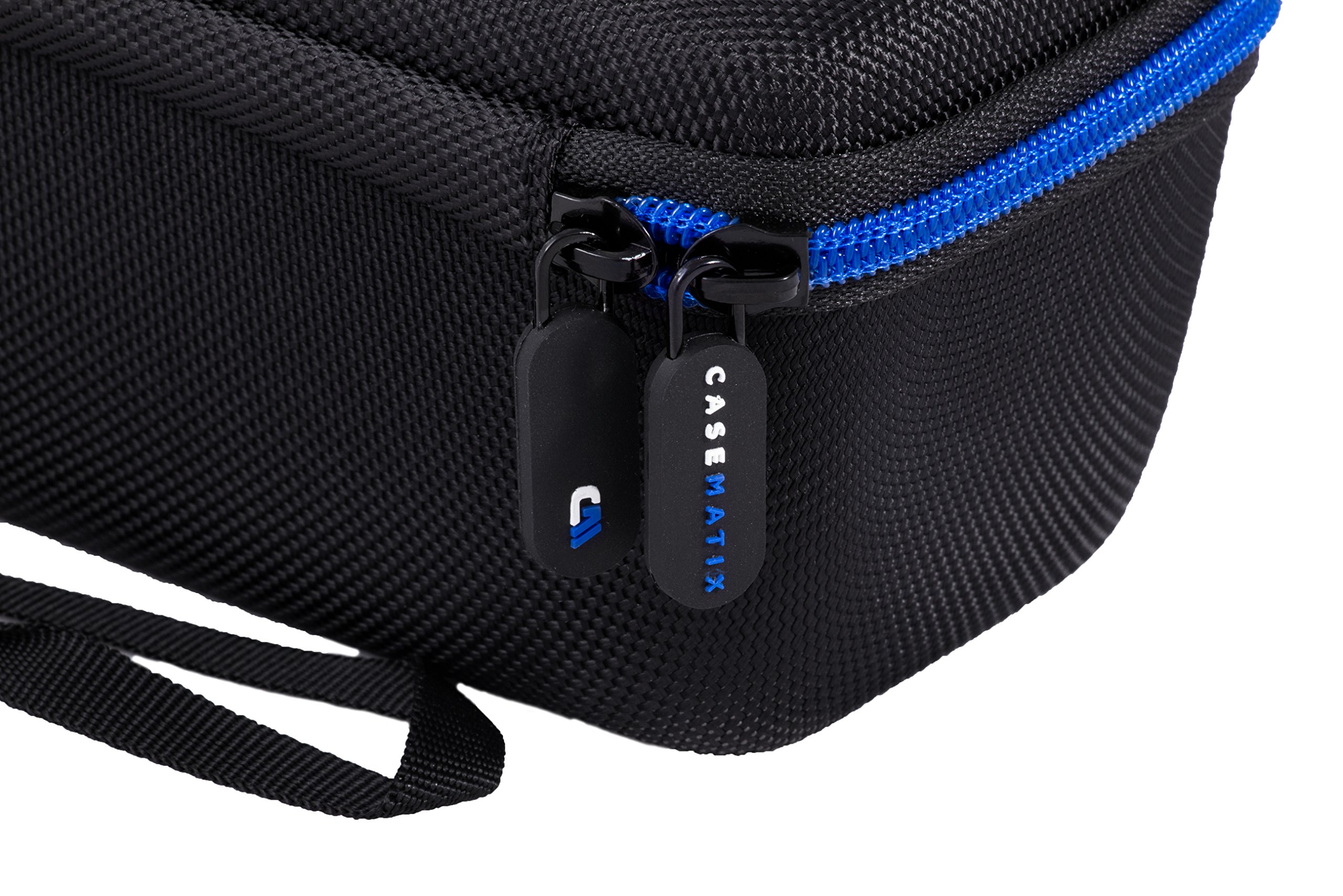 CASEMATIX Padded Microphone Case Compatible with AT2020 USB, AT2020USB Plus, AT2035, AT2050, AT4033A, AT4040, AT4050, ATR2500 USB with Windscreen and Small Cable Accessories, Case Only