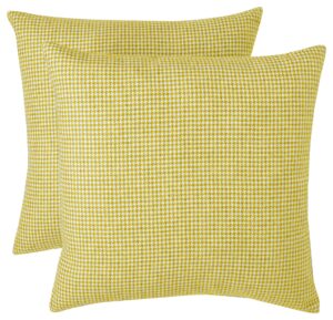 threshold decorative pillows sofa throw cushions, yellow