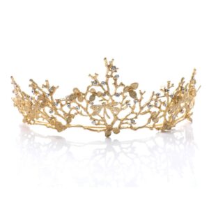 aukmla vintage crown baroque gold tiara wedding bridal hair accessories headband for women and girls crown-71