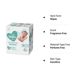 Pampers Baby Diaper Wipes Sensitive 9X Refill, 576 Count