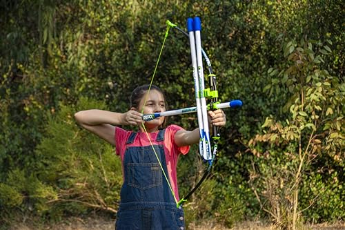 Original FAUX BOW Pro Longbow– Patented Bow and Arrow Impact Archery Set - Shoots Over 200 Feet – Best Outdoor Toy - Youth Safe Archery Anywhere - Fun Backyard Target Practice