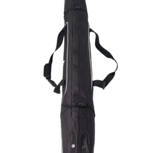 Athletico Diamond Trail Padded Ski Bag - Single Ski Travel Bag to Transport Skis (Black, 170cm)