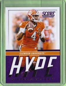 2017 score hype #13 deshaun watson - rookie year - clemson tigers