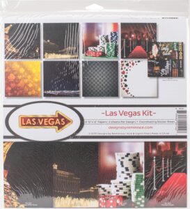 reminisce ve-200 vegas scrapbook collection kit