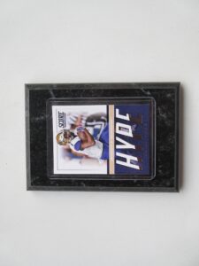 john ross university of washington - cincinnati bengals hype rookie 2017 draft card mounted on a "4 x 6" black marble plaque