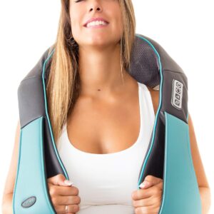 InvoSpa Shiatsu Neck and Back Massager with Heat - Deep Kneading Pillow for Massage - Electric Full Body Massager