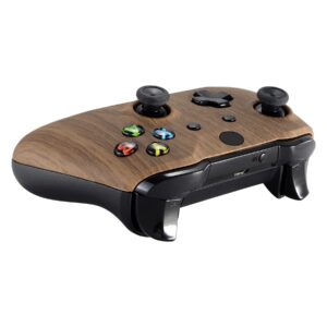 eXtremeRate Wood Grain Patterned Front Housing Shell Faceplate for Xbox One S & Xbox One X Controller Model 1708 - Controller NOT Included