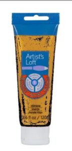 artist's loft metallic acrylic paint, 4.06 fl oz. (old gold)