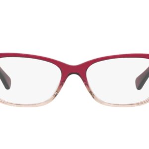 Coach HC6089 Prescription Eyewear Frames, Red Beige Gradient/Demo Lens, 51 mm