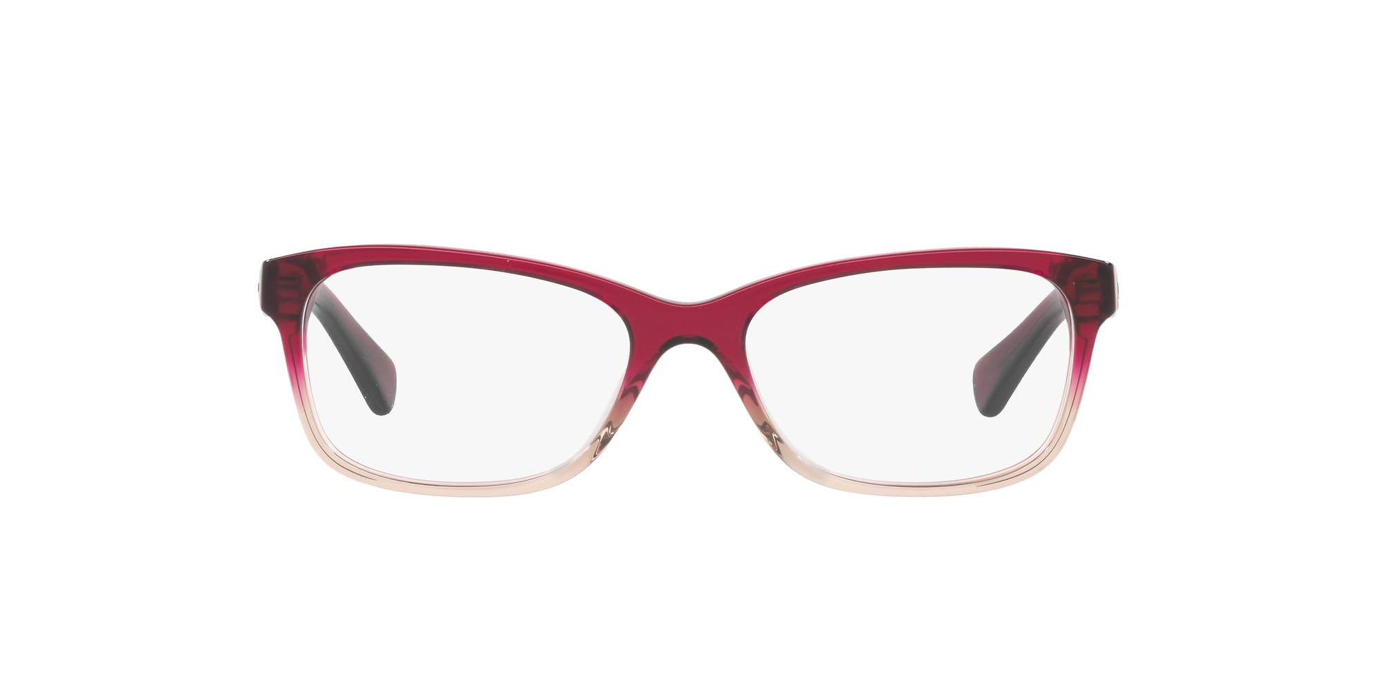 Coach HC6089 Prescription Eyewear Frames, Red Beige Gradient/Demo Lens, 51 mm