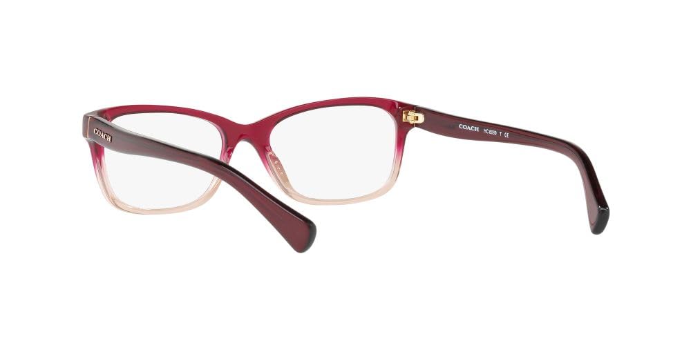 Coach HC6089 Prescription Eyewear Frames, Red Beige Gradient/Demo Lens, 51 mm