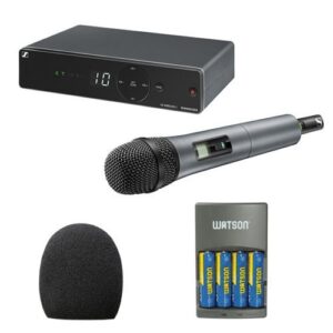 sennheiser xsw 1-825-a uhf vocal set with e825 dynamic microphone (a: 548 to 572 mhz) with microphone accessory kit