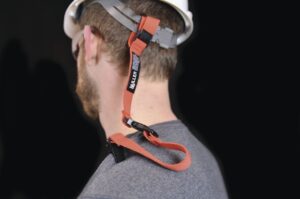 miller mhardhatlan adjustable hard hat lanyard with storage clip