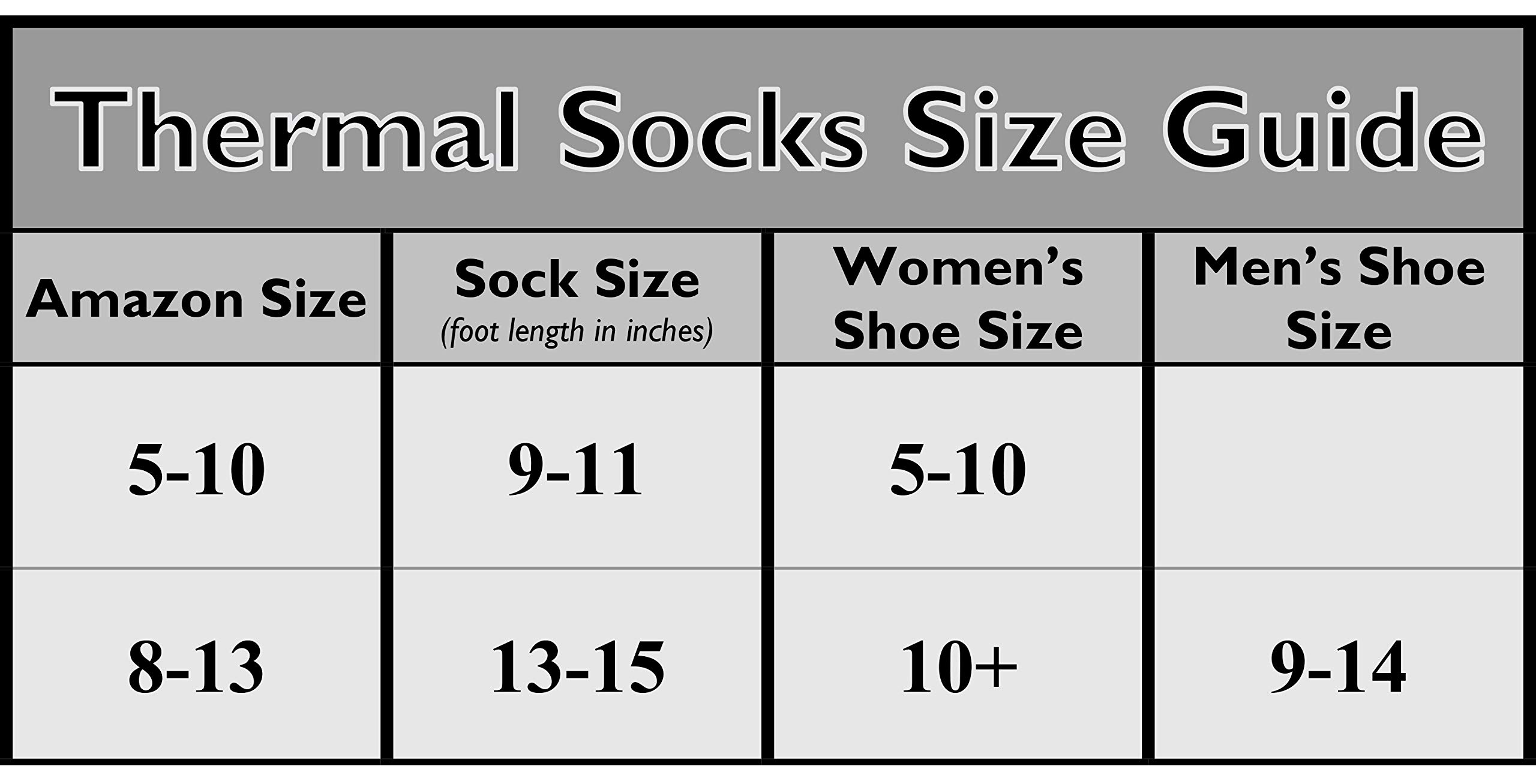 Debra Weitzner Warm Thermal Socks for Men and Women Extreme Cold Weather Winter Wear Insulated Heavy Boot Socks for Hunting Skiing Snow Etc 2 Pairs