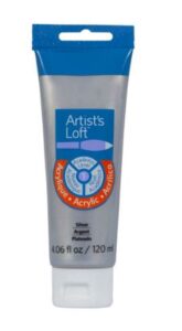 artist's loft metallic acrylic paint, 4 oz. (silver)