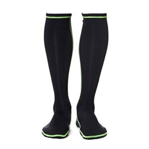 wetsox wader sox, black frictionless wading socks, get in and out of wader or boot easily, 1mm neoprene keep feet warm or dry