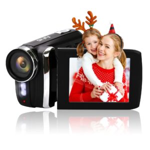 video camera camcorder for kids vlogging camera full hd 1080p 30fps 24.0mp digital camera video recorder 2.8 inch screen camcorder for kids teens beginners birthday gifts