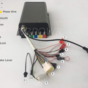 NBPOWER QS 3000W Brushless Hub Motor,72V 80A Sabvoton programmable Controller, TFT Color Display,with PAS and Alarm, 3000W Electric Bike Conversion Kit (26inch Rear)