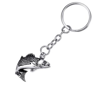 fczdq lucky fish cremation keychain for ashes memorial keepsake urn pendant jewelry with funnel kit