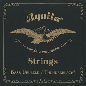 aquila strings for bass ukulele, black (aq-bub 140u)