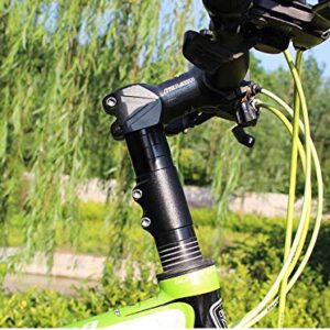 WIROJ BlueSunshine Bike Handlebar Riser Bicycle Fork Stem Raiser Extender Head Up Raiser Aluminum Alloy (Black)