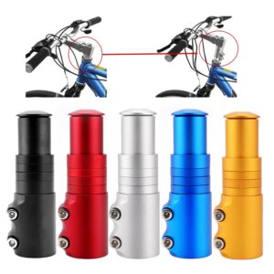 bluesunshine bike handlebar riser bicycle fork stem raiser extender head up raiser aluminum alloy (silver)