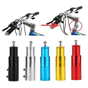 BlueSunshine Bike Handlebar Riser Bicycle Fork Stem Raiser Extender Head Up Raiser Aluminum Alloy (Silver)