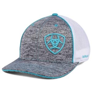 ariat men's heather teal mesh cap, gray, osfm