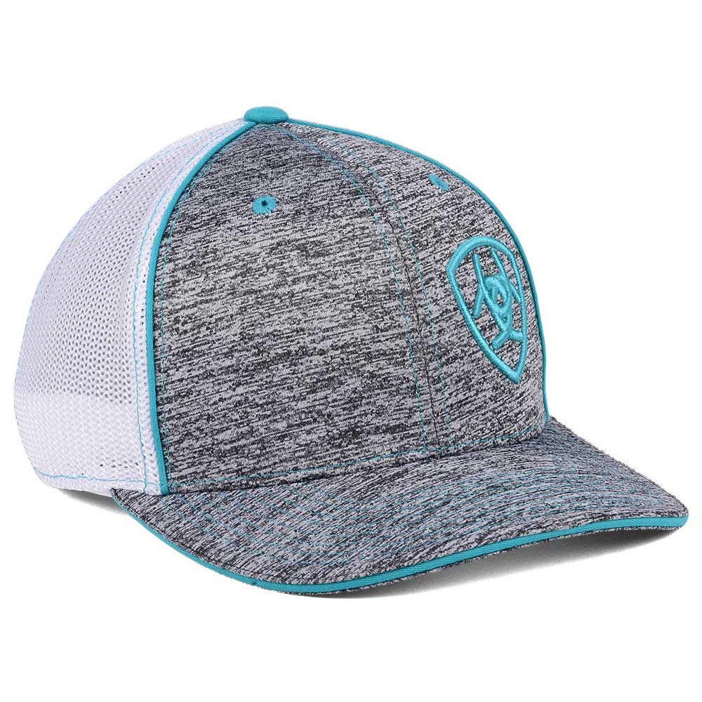 Ariat Men's Heather Teal Mesh Cap, Gray, OSFM