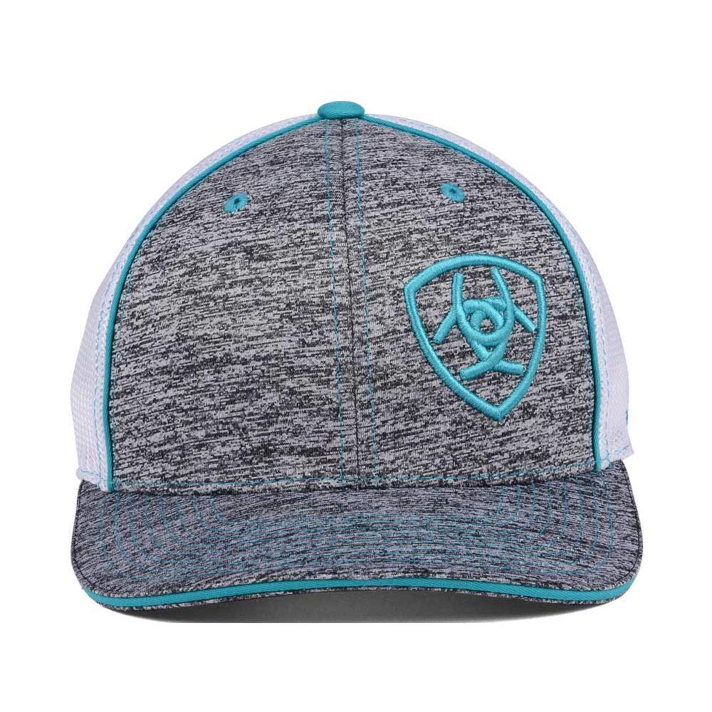 Ariat Men's Heather Teal Mesh Cap, Gray, OSFM