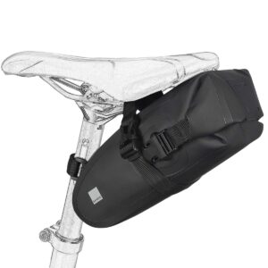 roswheel 131363 fully waterproof bike saddle bag bike under seat pack bike pouch