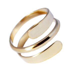 Toe Ring | Pipeline 14K Gold Fill | Adjustable Ring For Foot Or Midi | Unisex Ring for Men or Women