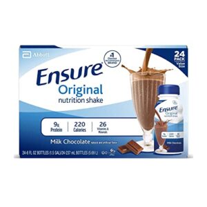 ensure original therapeutic milk chocolate, 8 ounce recloseable carton, abbott 64937 - case of 24