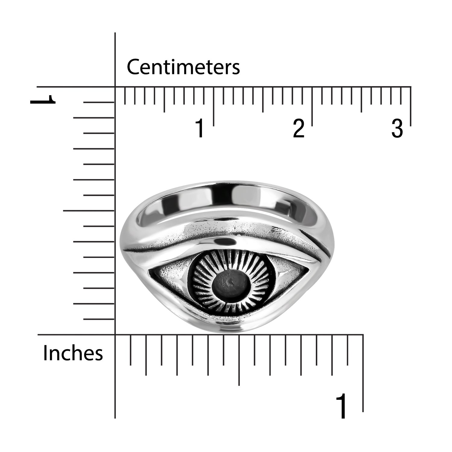 WithLoveSilver 925 Sterling Silver Ancient Egyptian Eye of Horus Symbol of Protection Ring (9)