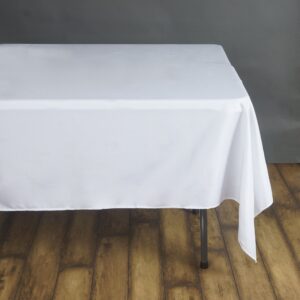 tableclothsfactory white 90" square tablecloth